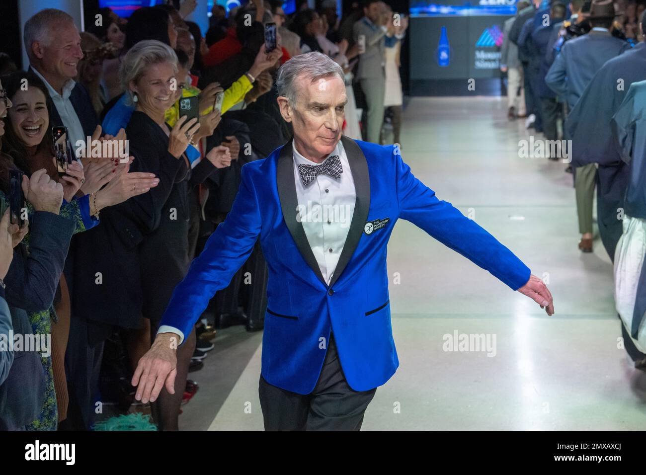 New York, United States. 01st Feb, 2023. Bill Nye walks during the ...