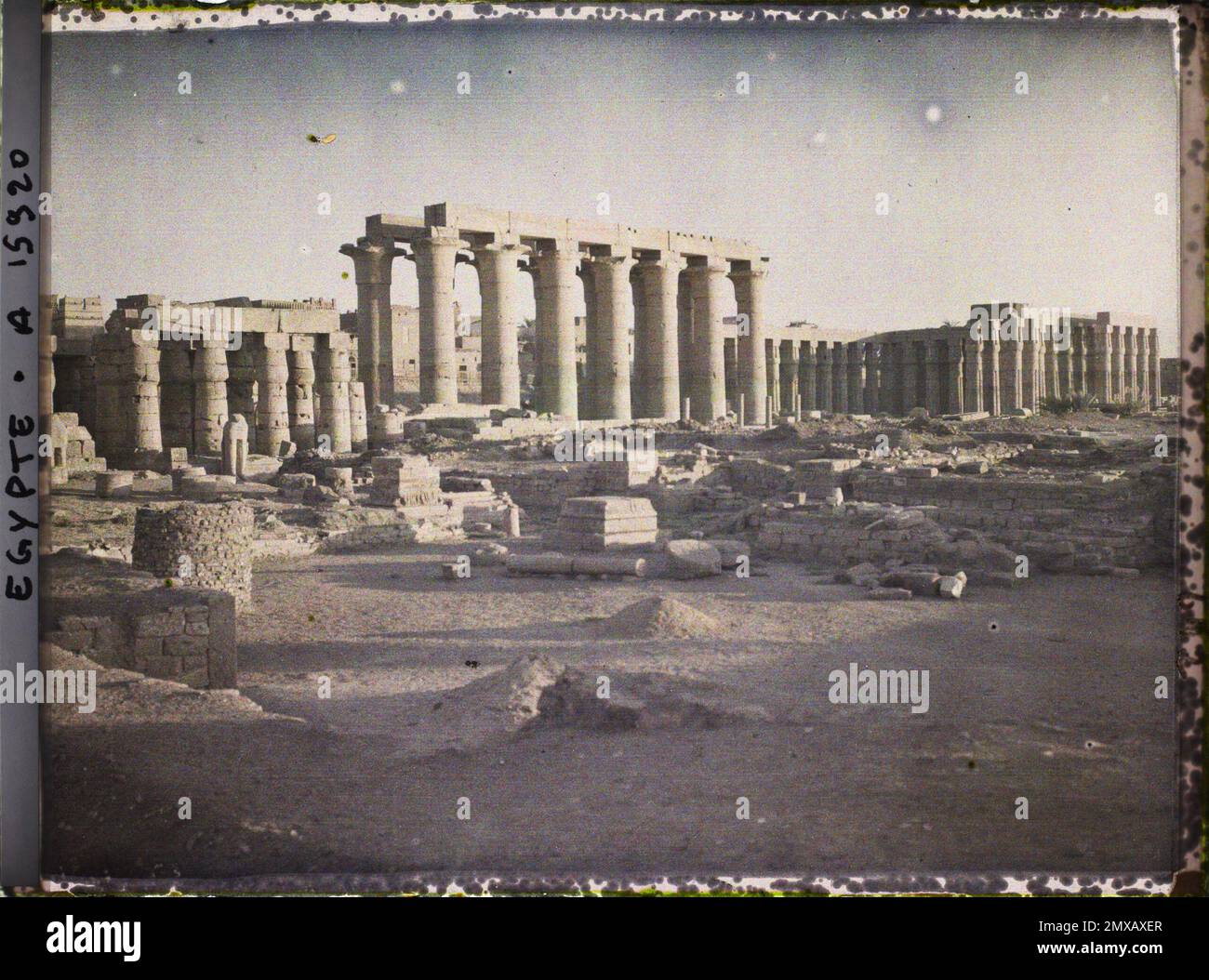 Luxor, Egypt, Africa Overview of the Temple of Amon , 1918 - Near East, Egypt, Palestine, Cyprus ...