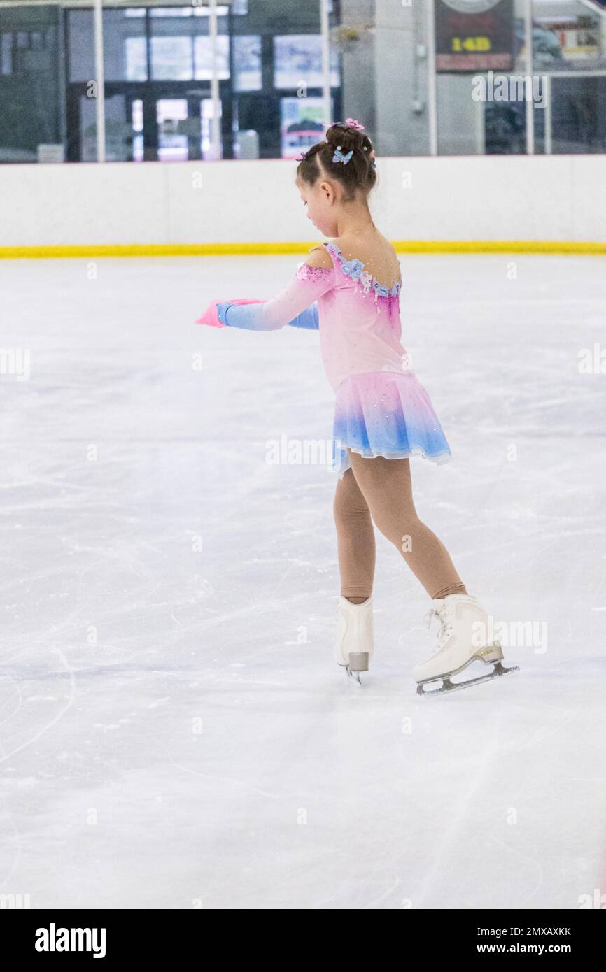 Figure skating practice Stock Photo - Alamy