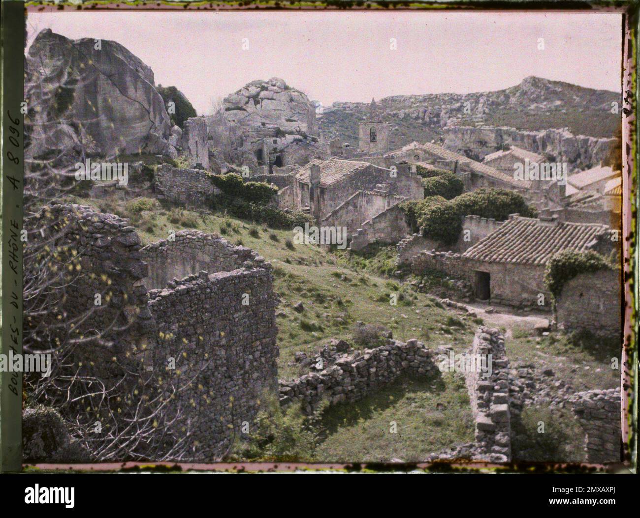 Les Baux-de-Provence, France seen from the roofs of the Planet and the ...