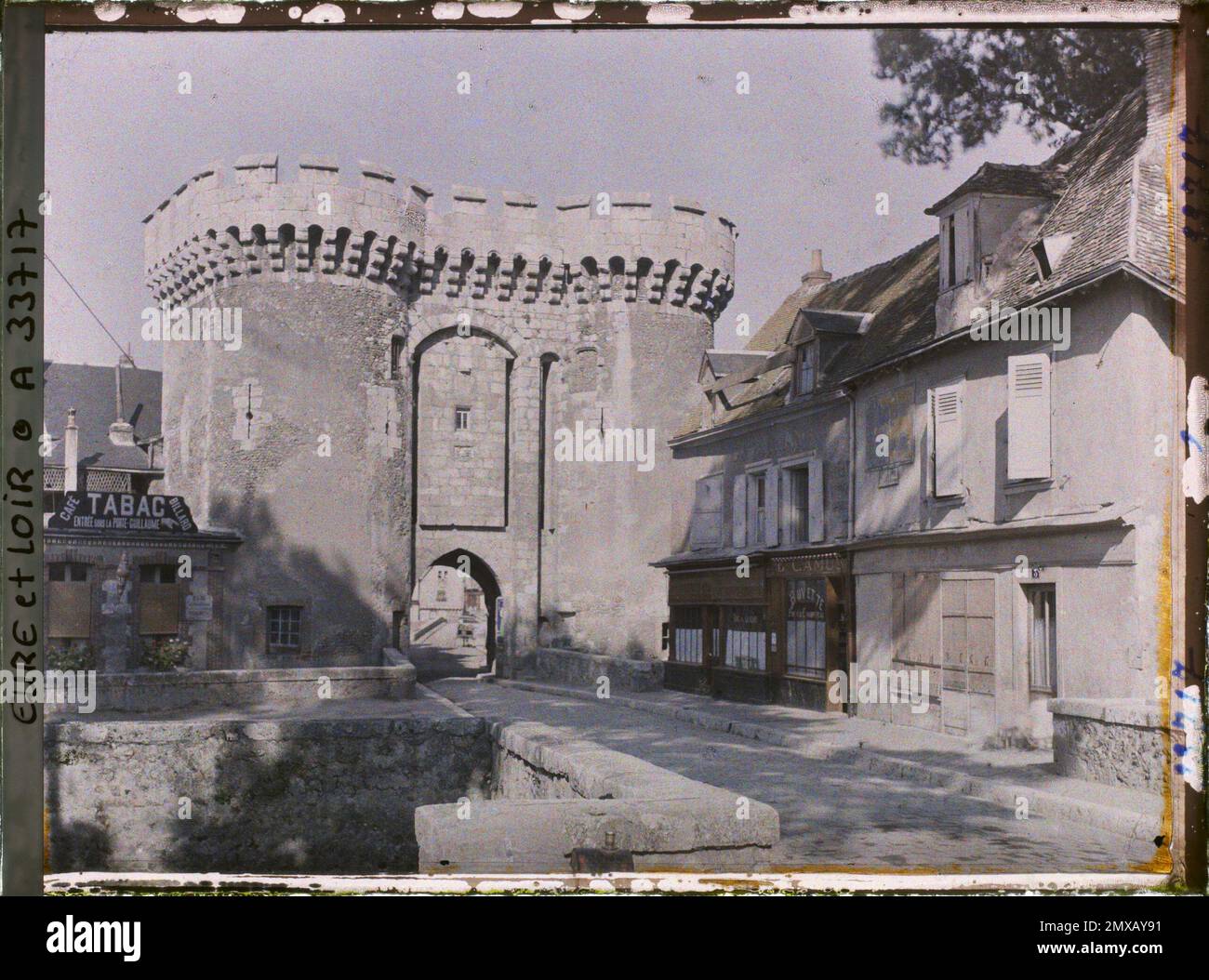 Chartres, France La Porte Guillaume Vue from rue du same name , 1922 ...