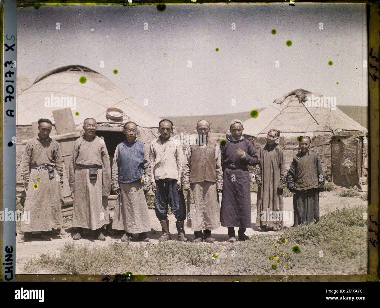 Woman costume ethnic minority yurt group portrait camp home belt hi-res ...