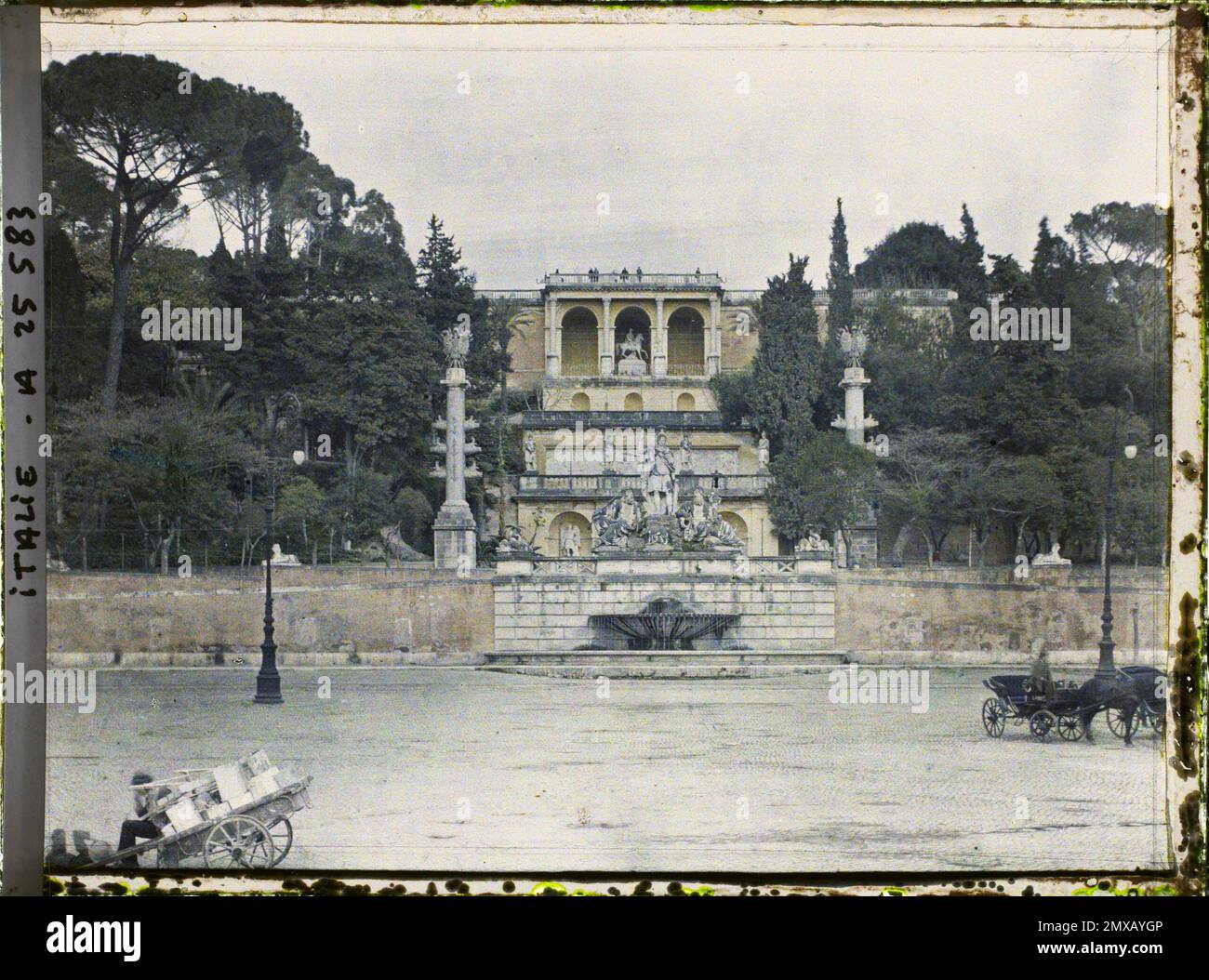 Rome, Italy Piazza del Popolo or Place du Peuple , 1921 Cap Martin ...