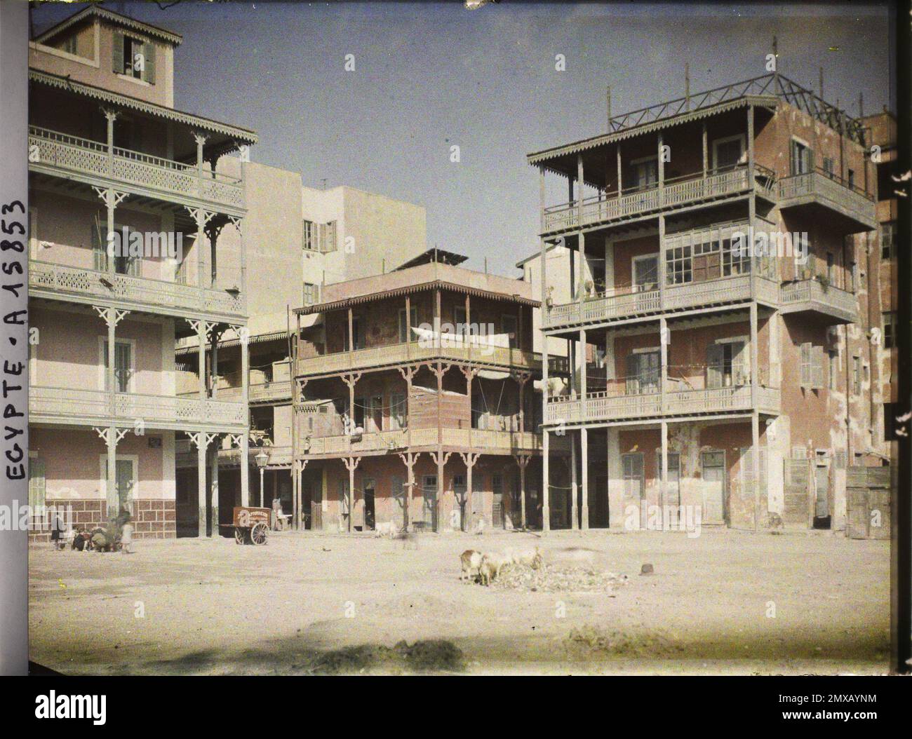 Port-Said, Egypt, Africa in the western district of the city , 1918 ...