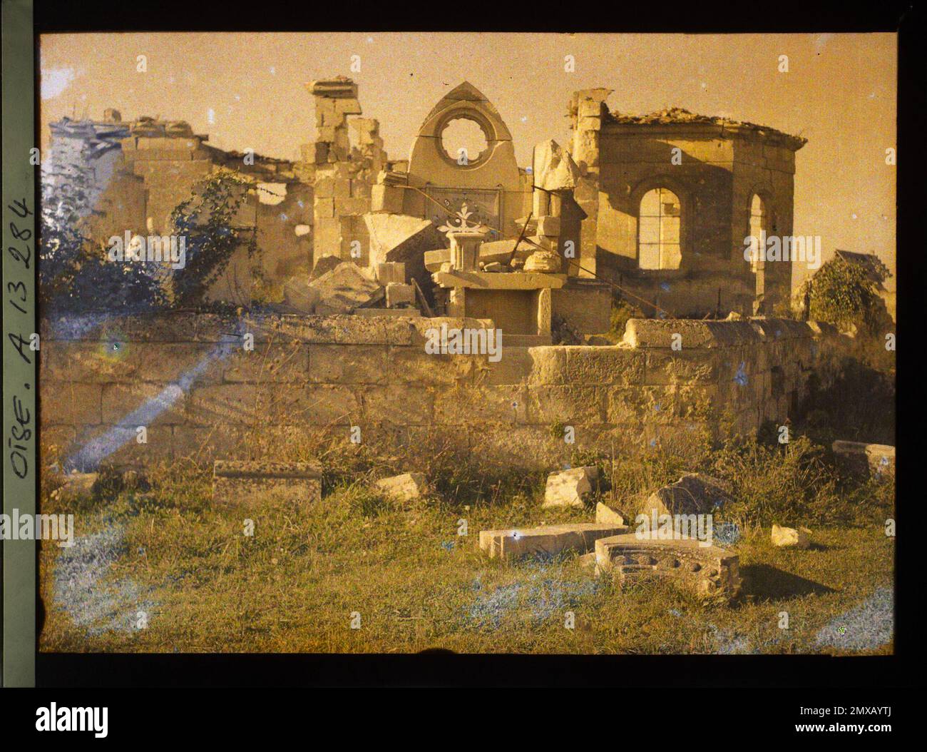 Bailly , France , 1917 - Devastated regions, Somme, Oise, Aisne ...