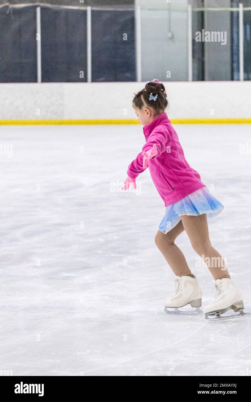 Figure skating practice Stock Photo - Alamy