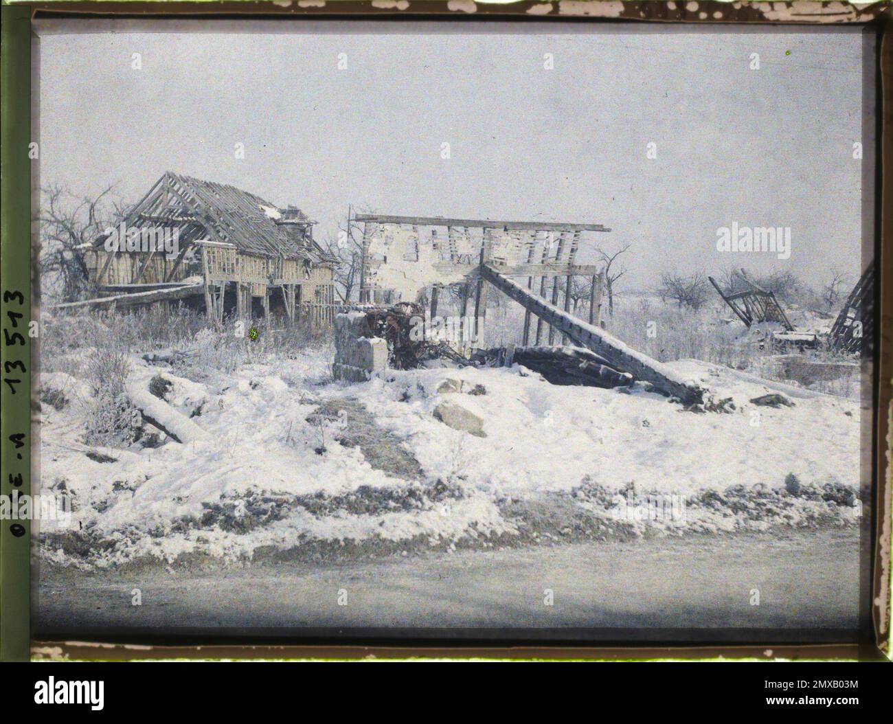 Lassigny , France , 1917 - Devastated regions, Somme, Oise, Aisne ...