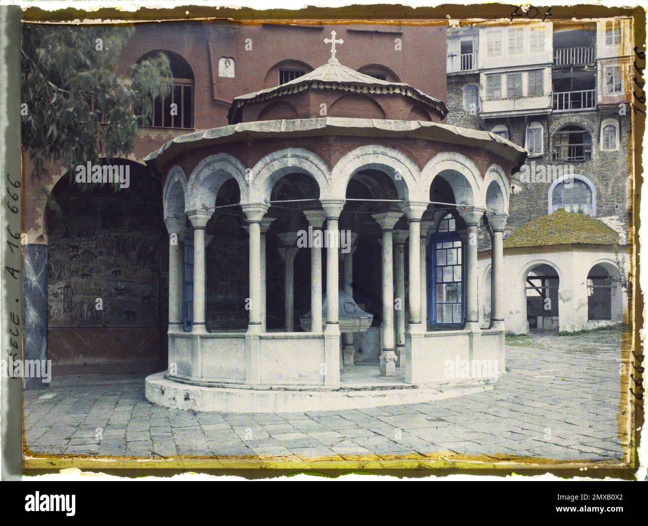 The Vatopedi monastery, Greece , 1918 - Greece - Fernand Cuville ...