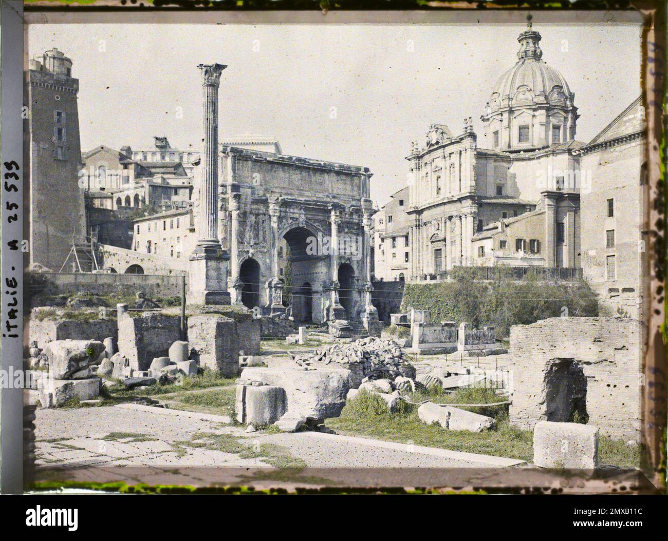 Rome, Italy Roman Forum to the Arc of Septime Severus , 1921 Cap Martin ...