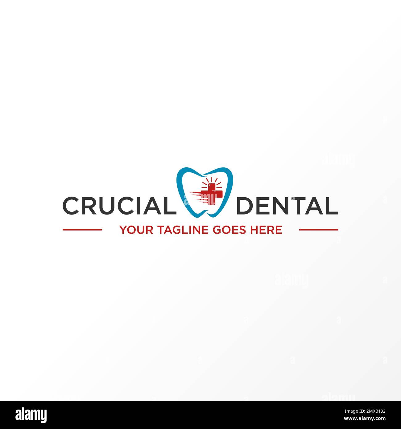 Tooth or teeth dental with speed red cross plus in circle image graphic ...