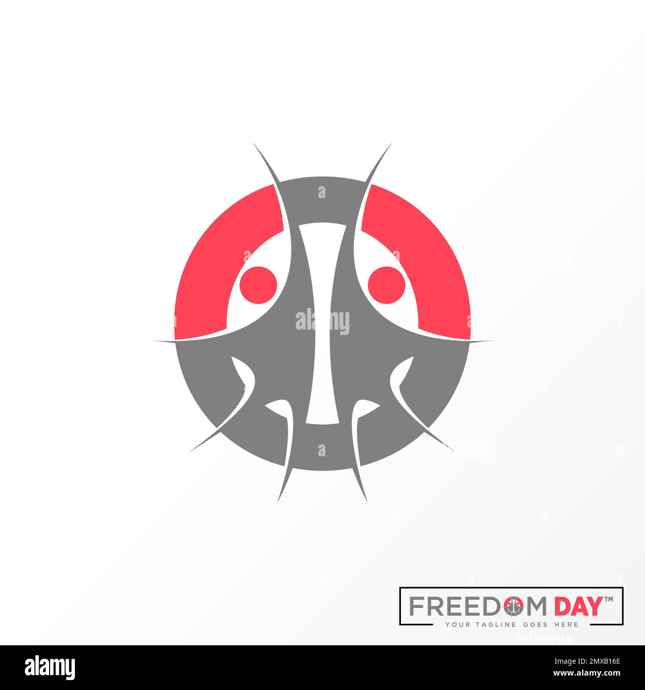 Creative two happy body or people in letter O font image graphic icon ...