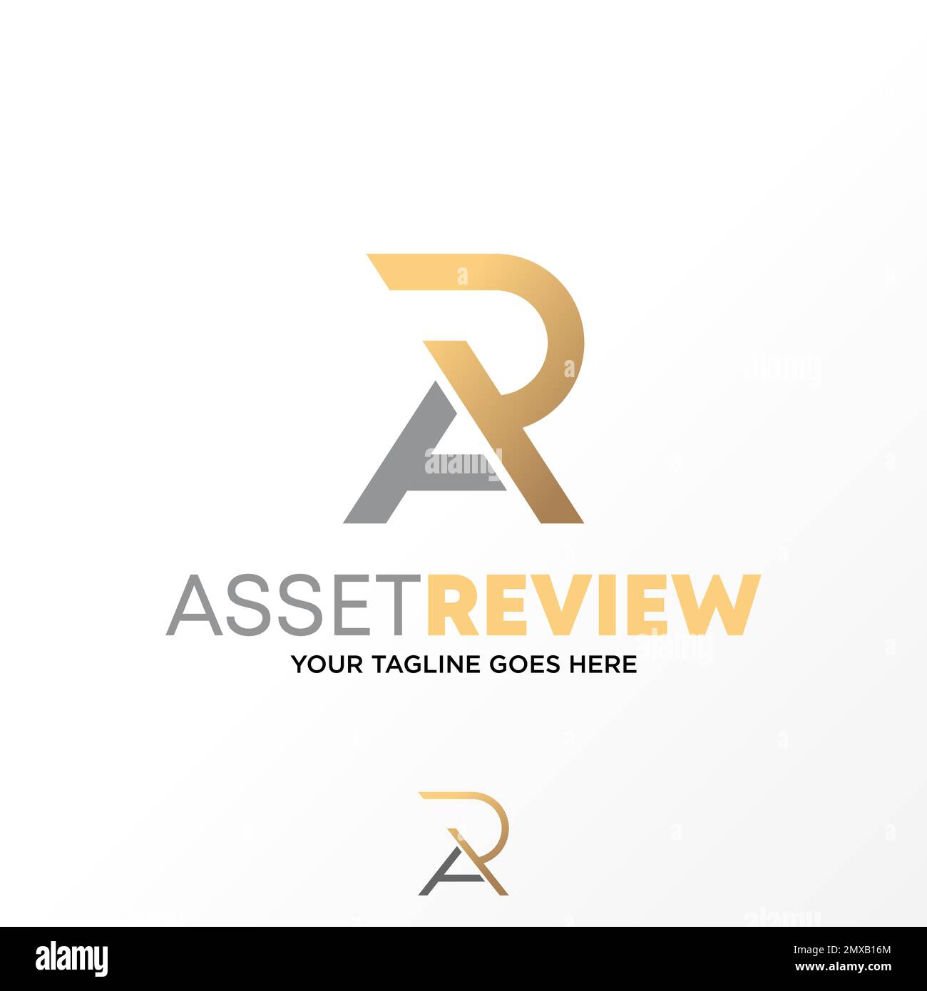 Letter or word RA or AR san serif font in cutting image graphic icon ...