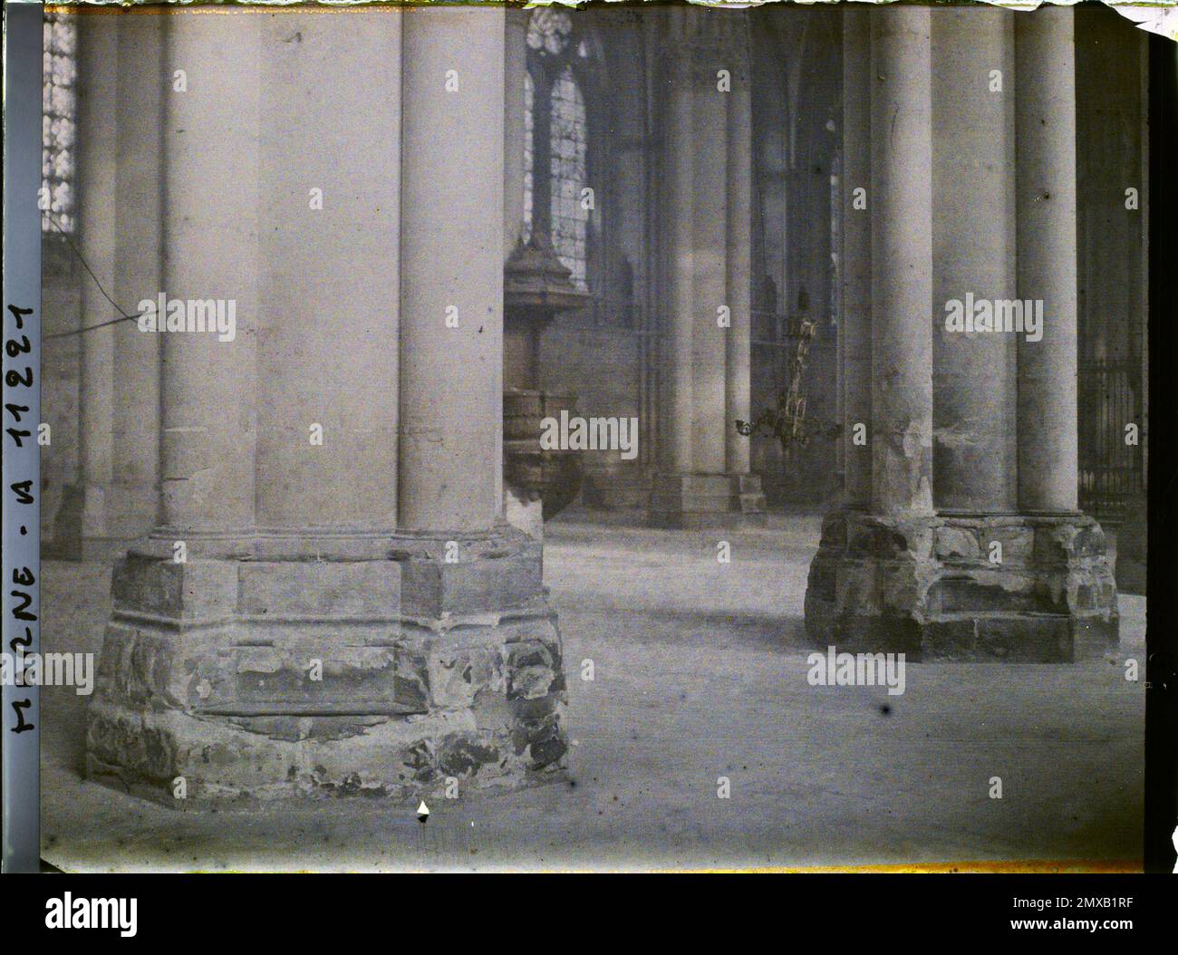 Reims, Marne, Champagne, interior France of the cathedral , 1917 ...