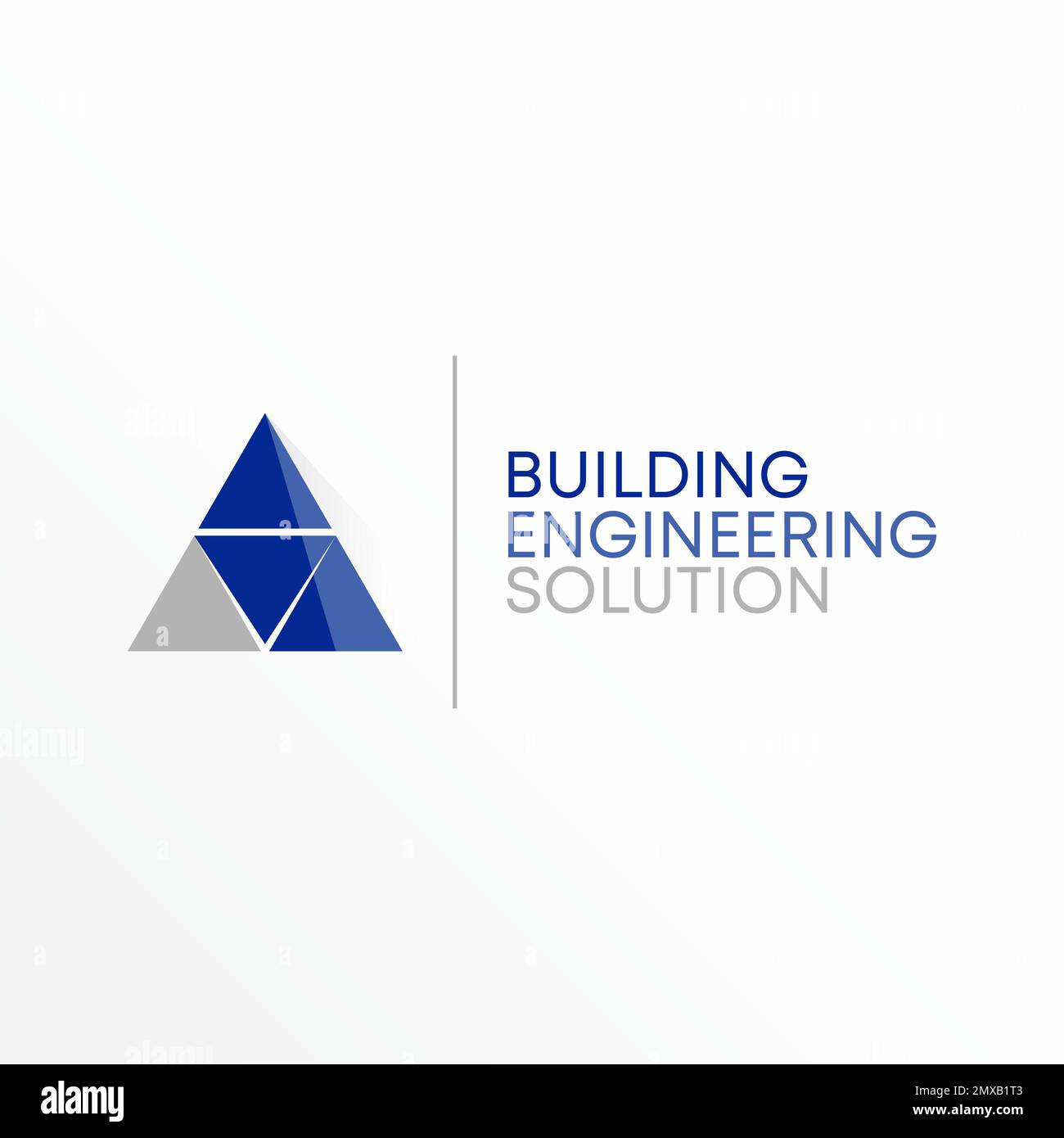 simple 4 Triangles with cutting Building image graphic icon logo design abstract concept vector ...