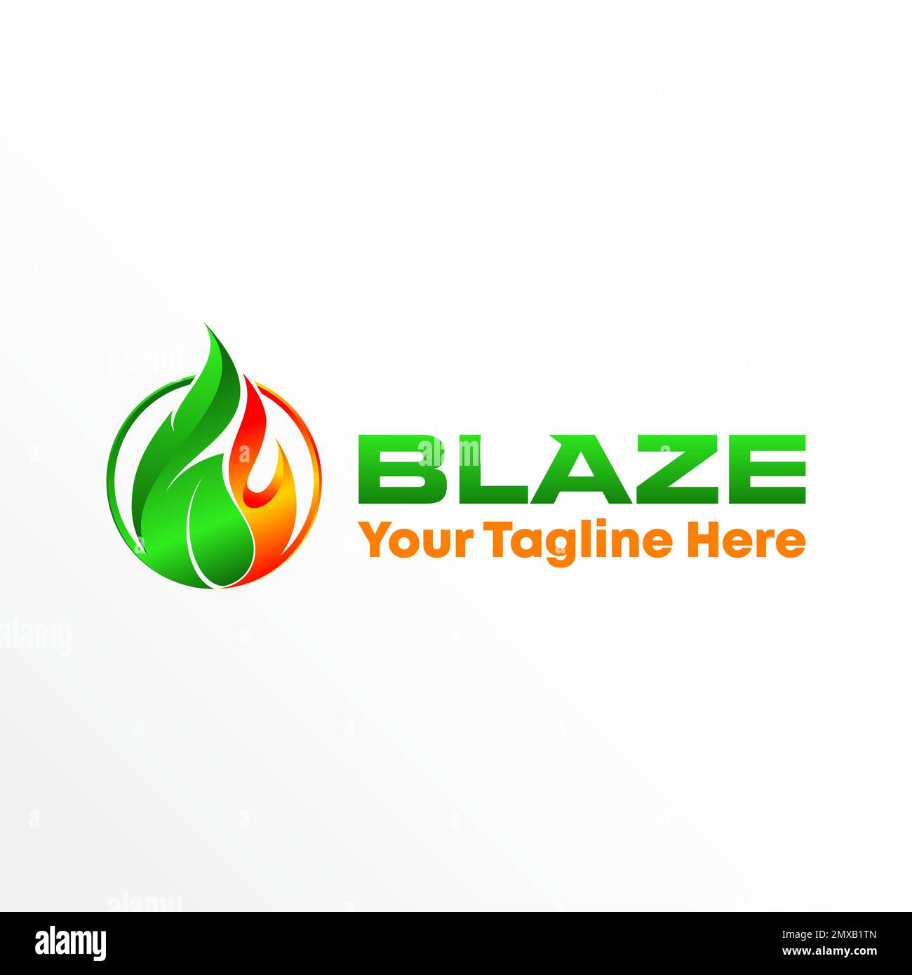 Leaf and wheat with fire or flame image graphic icon logo design ...