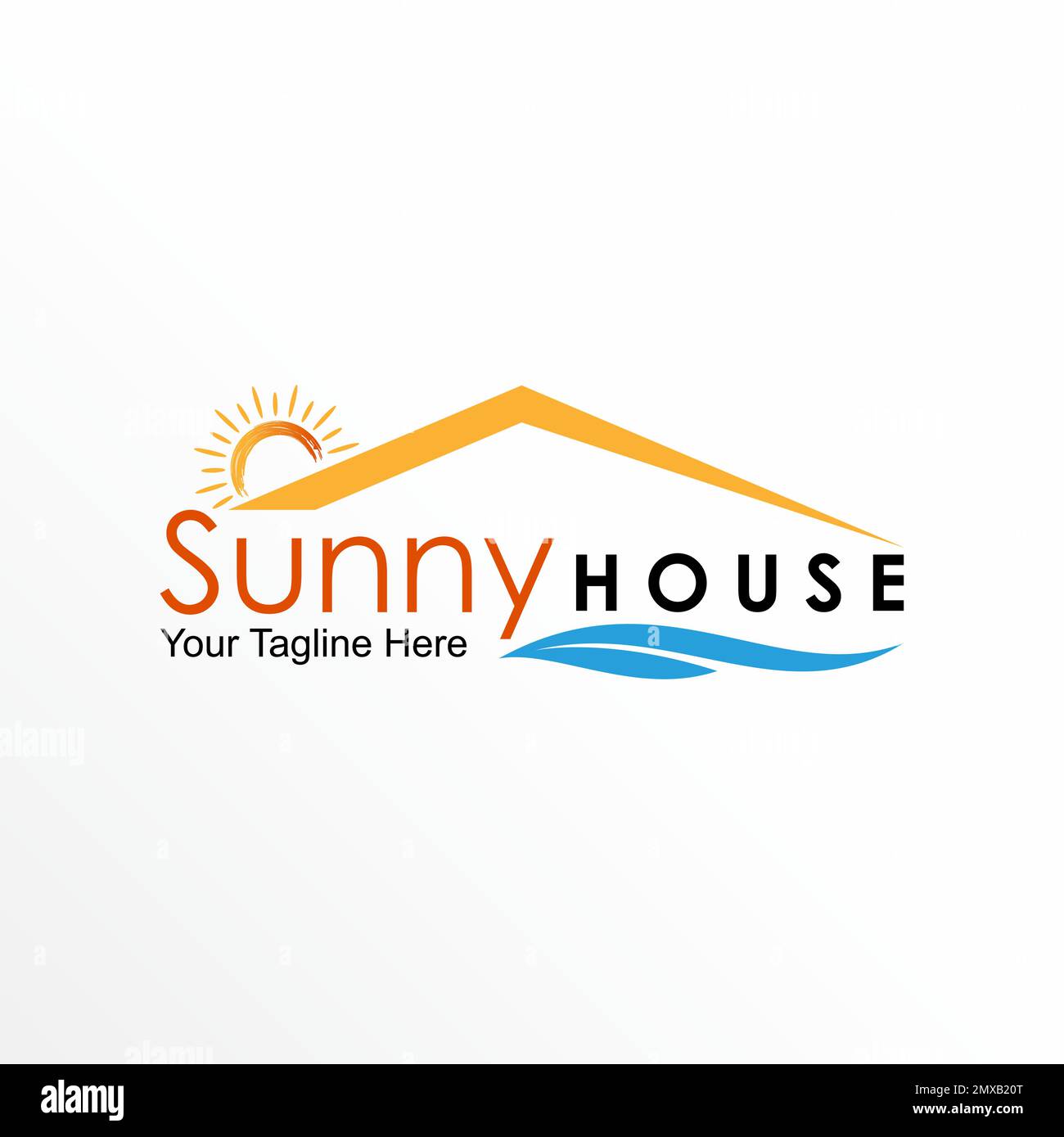 Sunrise landscape rooftop Stock Vector Images - Alamy
