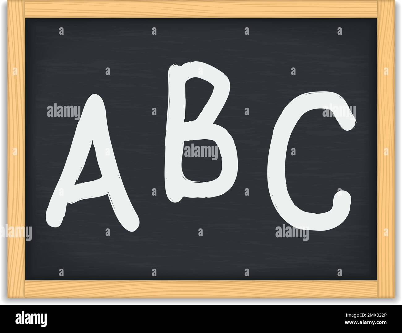 ABC Letters on black chalkboard, vector eps10 illustration Stock Vector ...