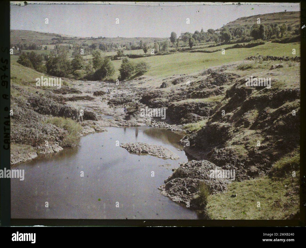 Andelat, France Le Ruisseau Le Babory, hamlet of Sailhant , 1916 ...