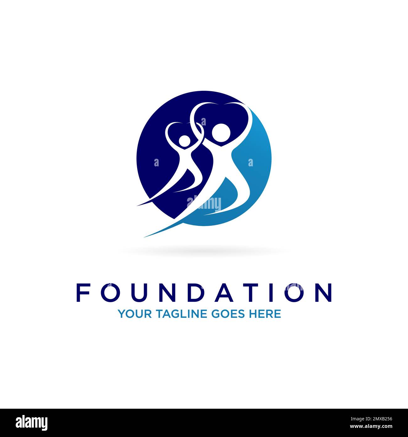 Unique two persons in Circle movement image graphic icon logo design ...