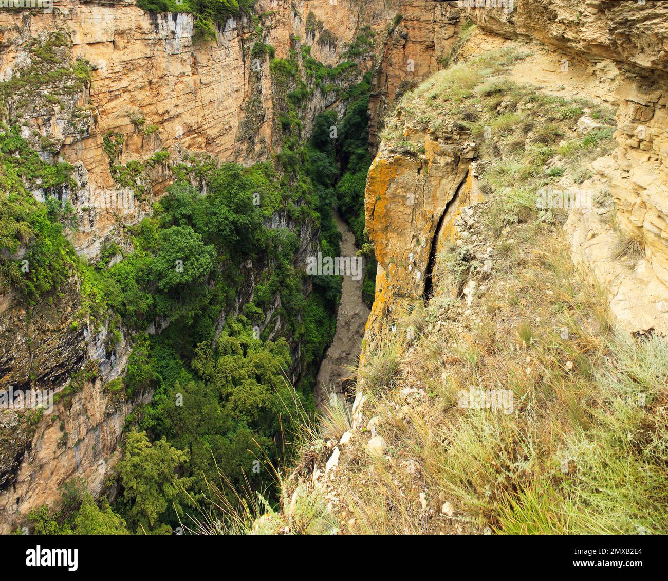 Beautiful gorge in the mountains. Gryz village. Guba region. Azerbaijan ...