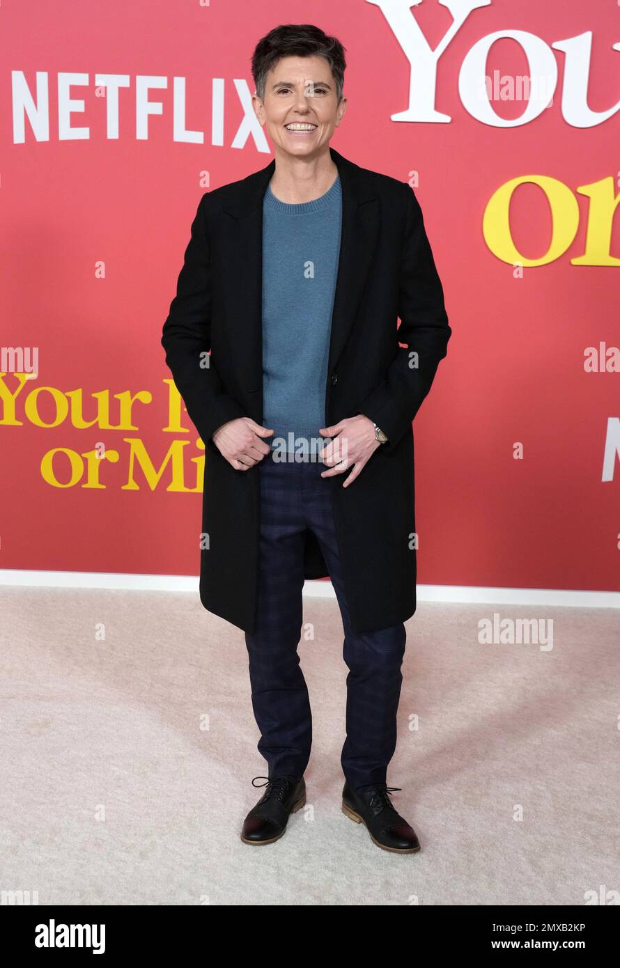 Tig Notaro arrives at the world premiere of "Your Place Or Mine ...