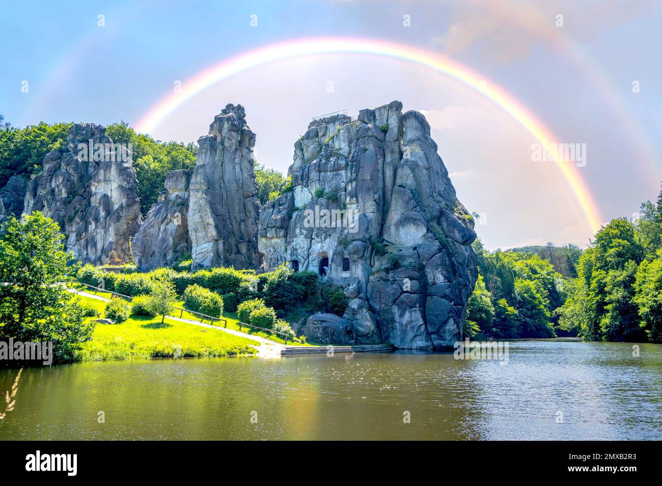 Externsteine, Horn Bad Meinberg, Germany Stock Photo - Alamy
