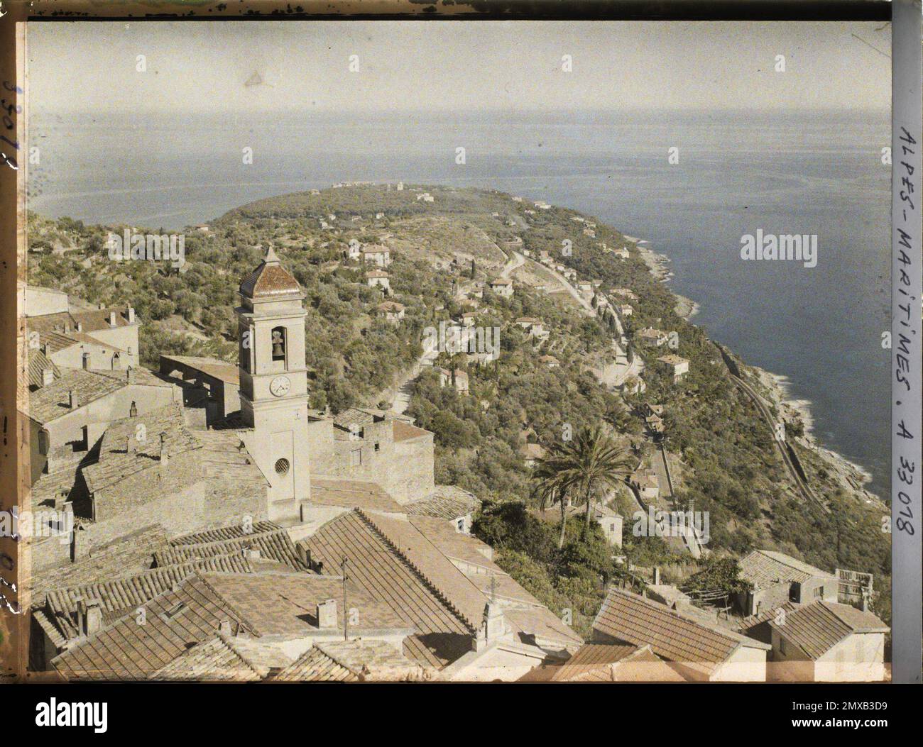 Cap-Martin, France Panoramic view of Cap Martin from the village of ...