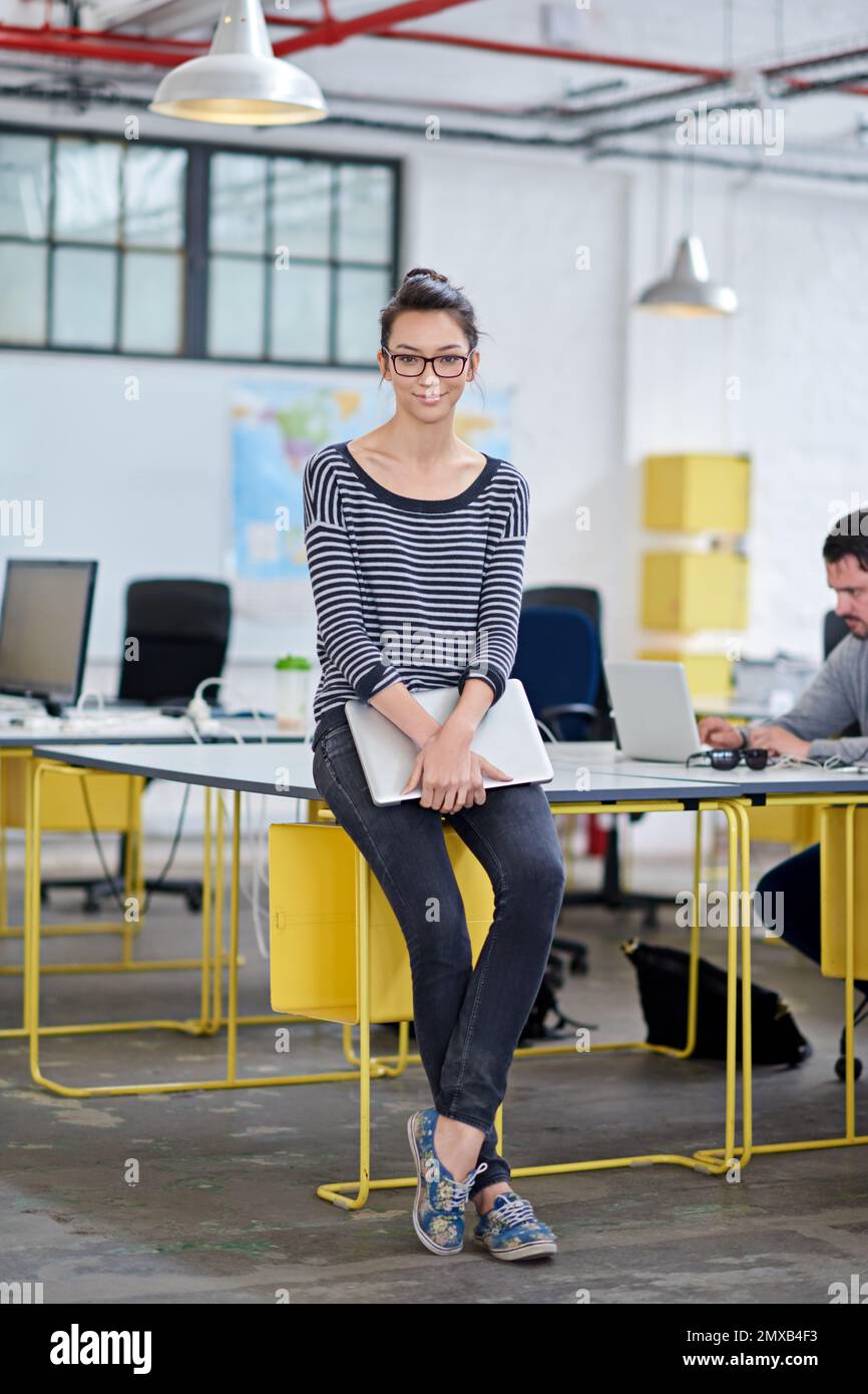 Creative talent making independent choices. Full length shot of a ...