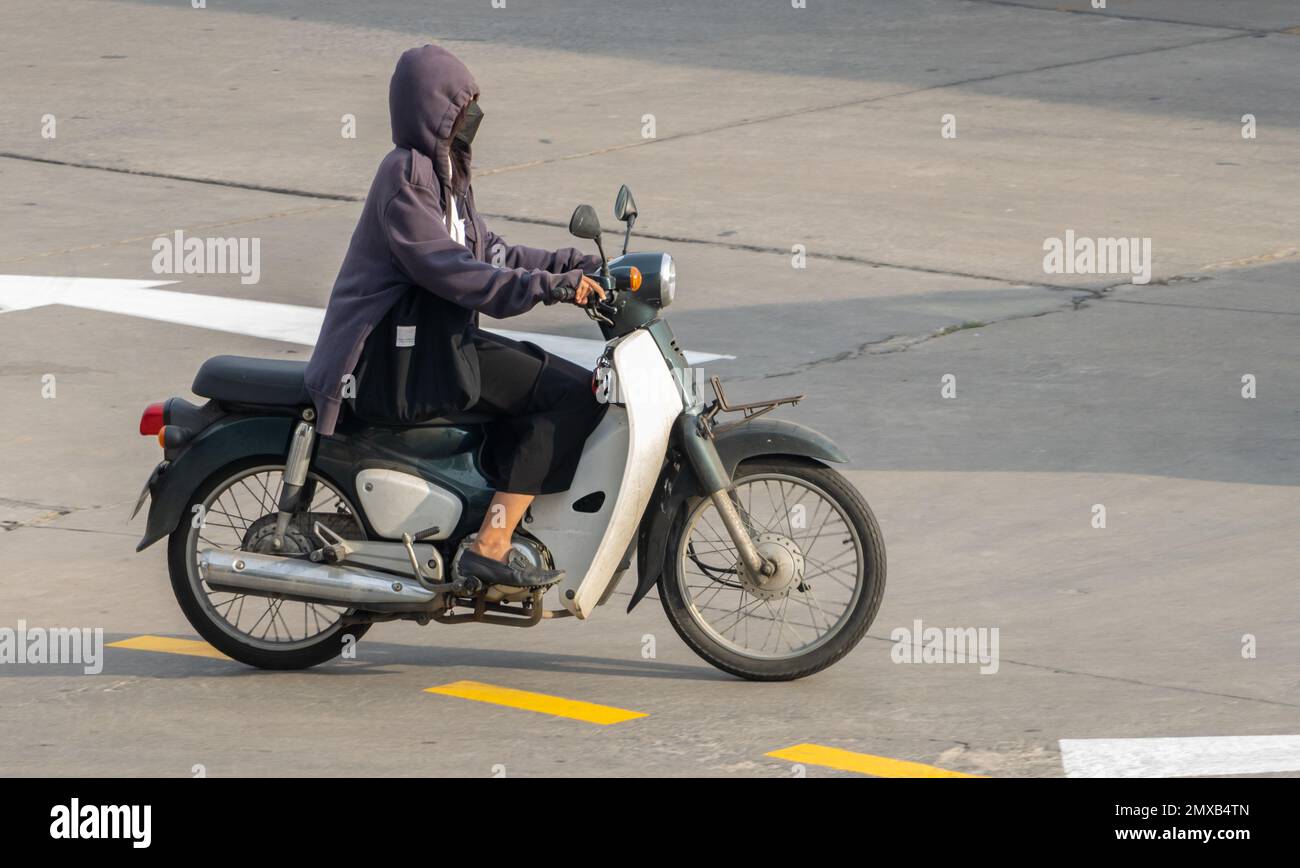 Woman hood face hi-res stock photography and images - Alamy