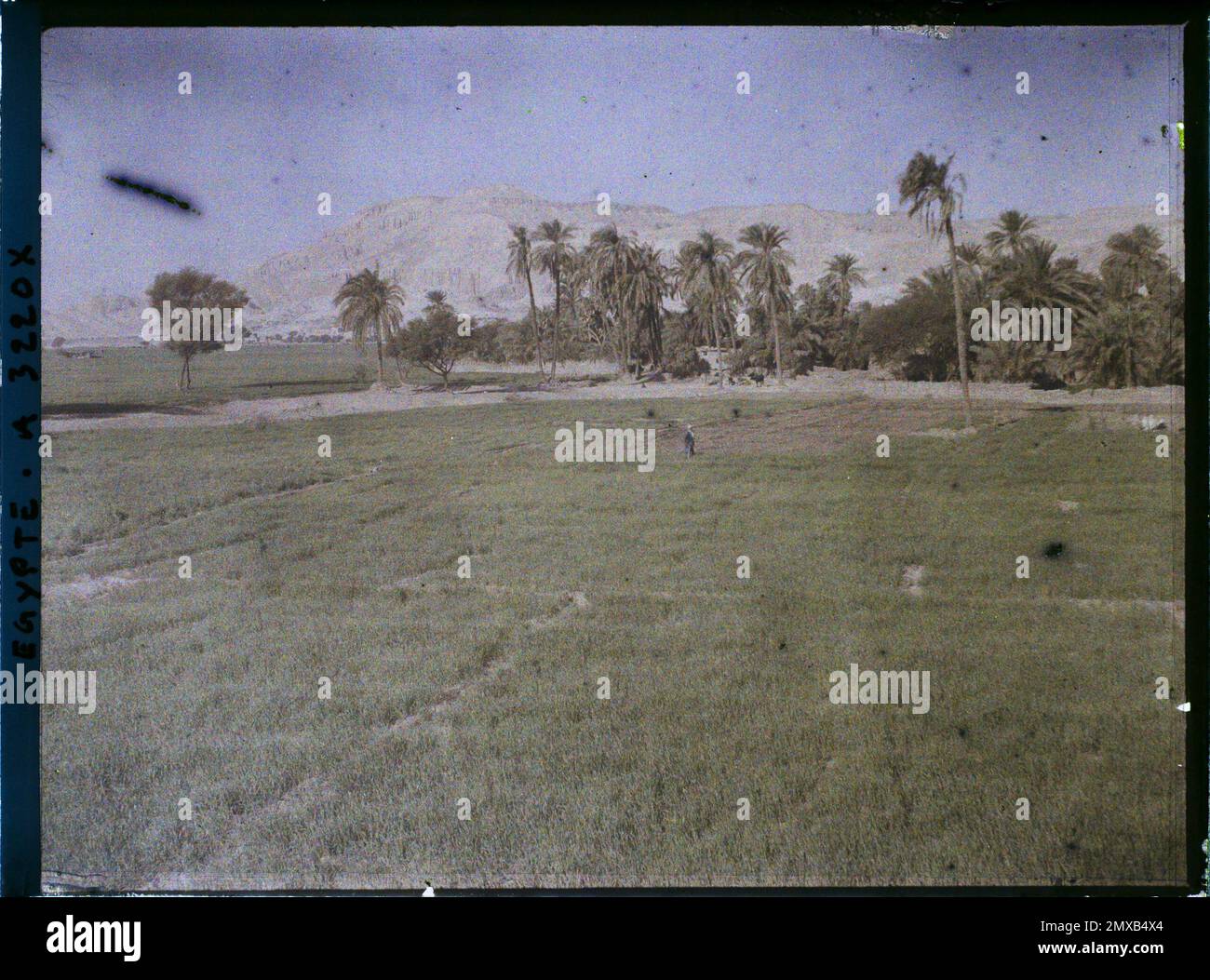 Surroundings of Thebes, Egypt, Africa Landscape near the village of Bab ...