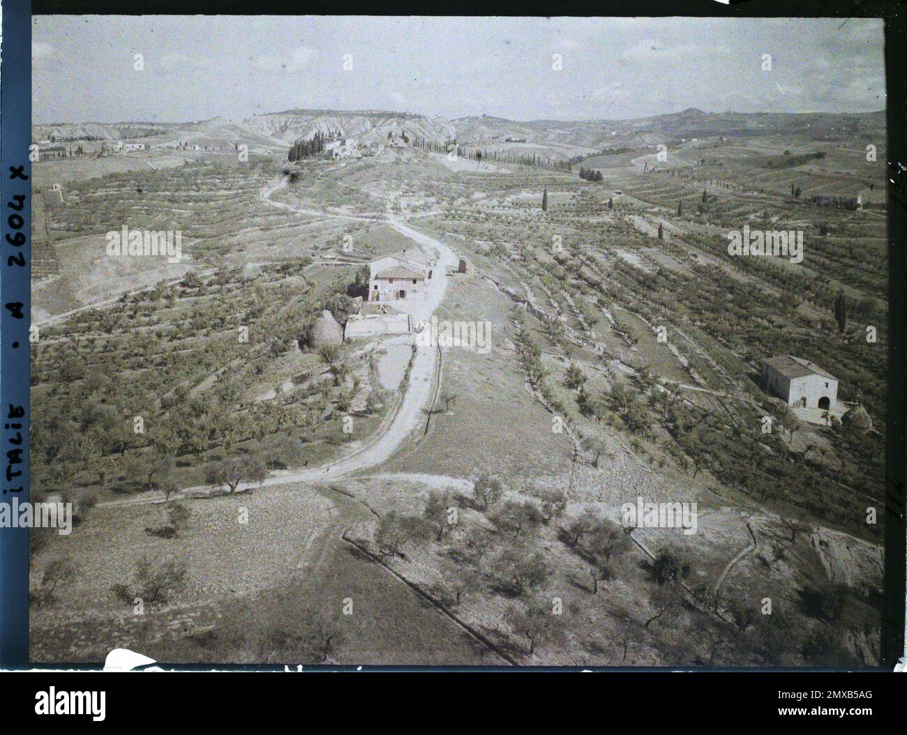 Certaldo, Italy seen from the tower of the vicarial palazzo , 1913 ...