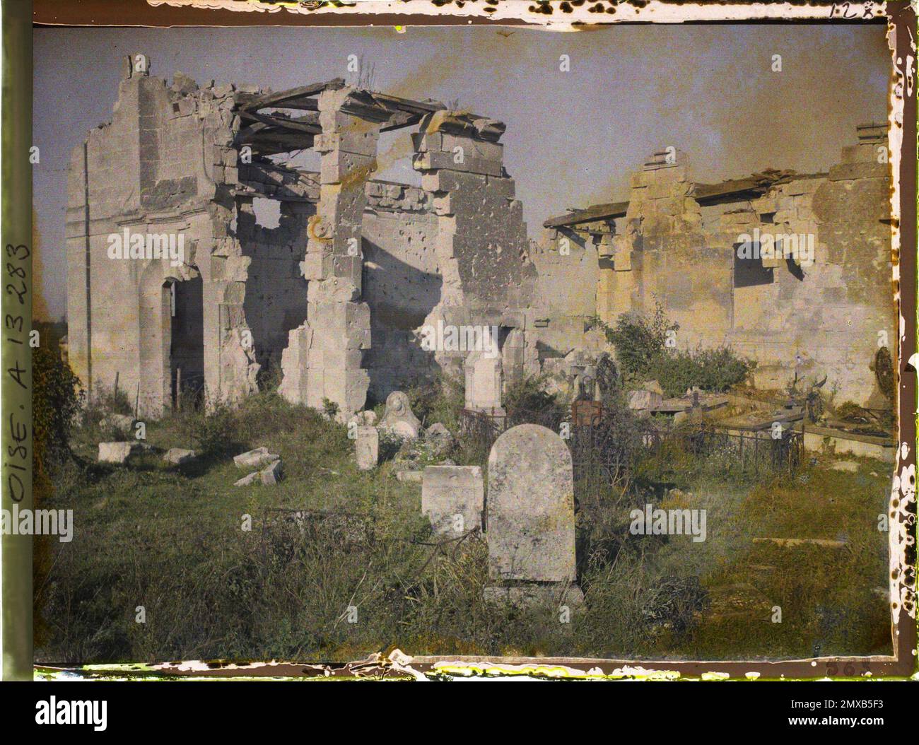 Bailly , France , 1917 - Devastated regions, Somme, Oise, Aisne ...