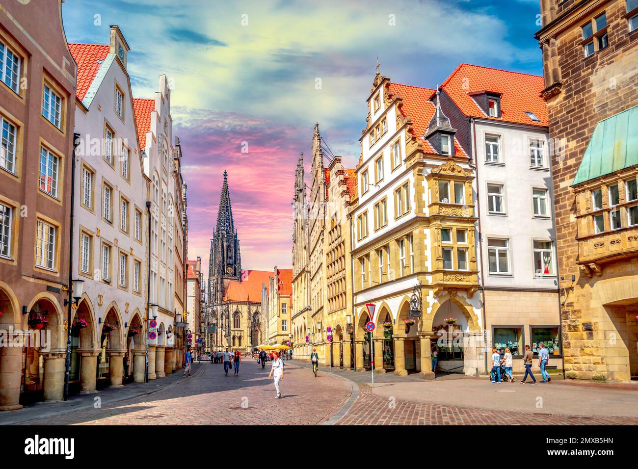 Old city of Muenster, Germany Stock Photo - Alamy