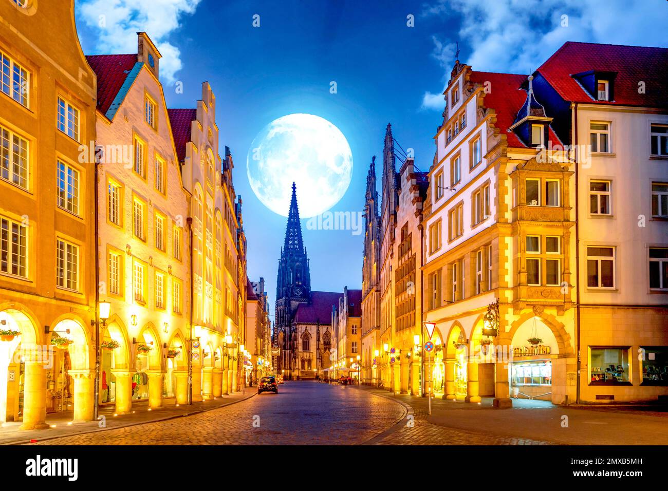 Old city of Muenster, Germany Stock Photo - Alamy