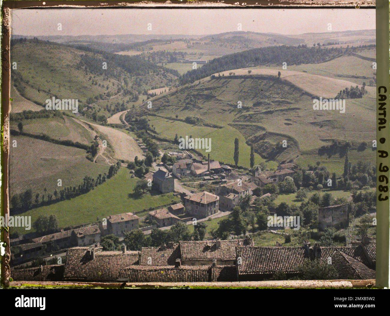 Saint-Flour, France a view of the south, from the city , 1916 - French ...