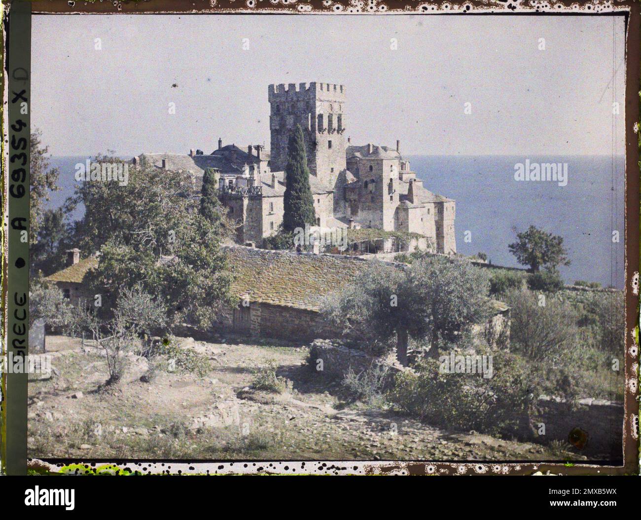 Sea ocean christianity monastery fortified architecture middle hi-res ...
