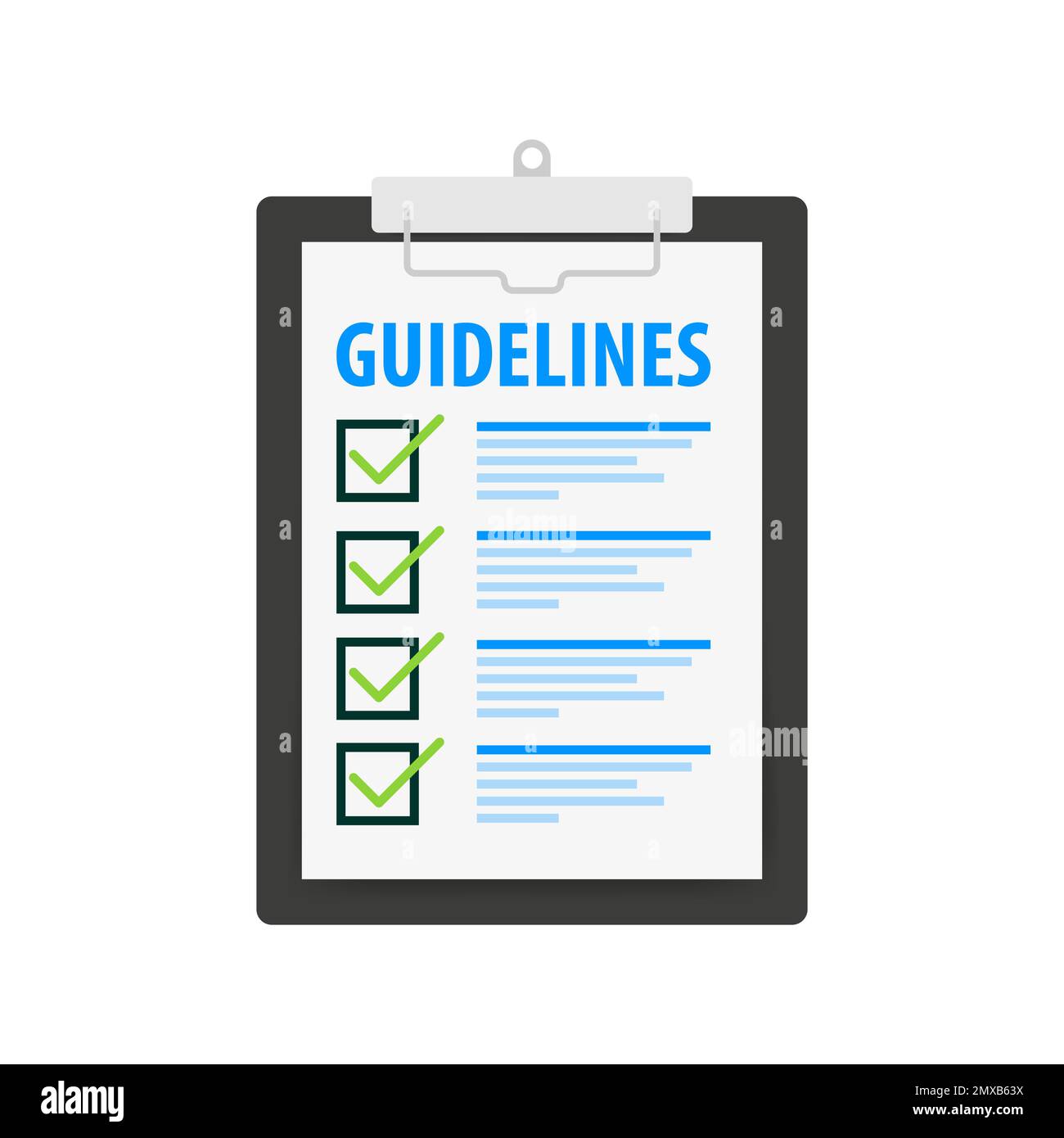 Guidelines document. Business guide standard. Vector illustration Stock ...