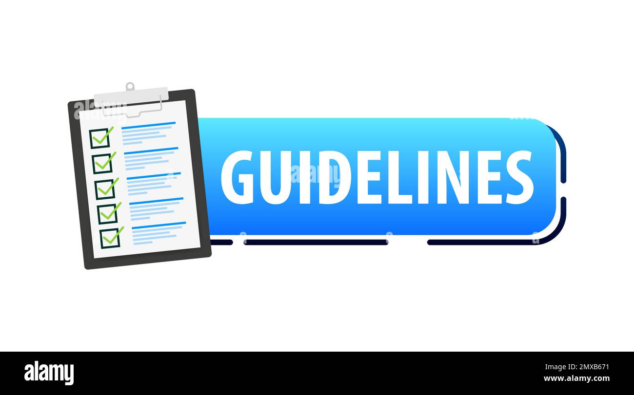 Guidelines document. Business guide standard. Vector illustration Stock ...