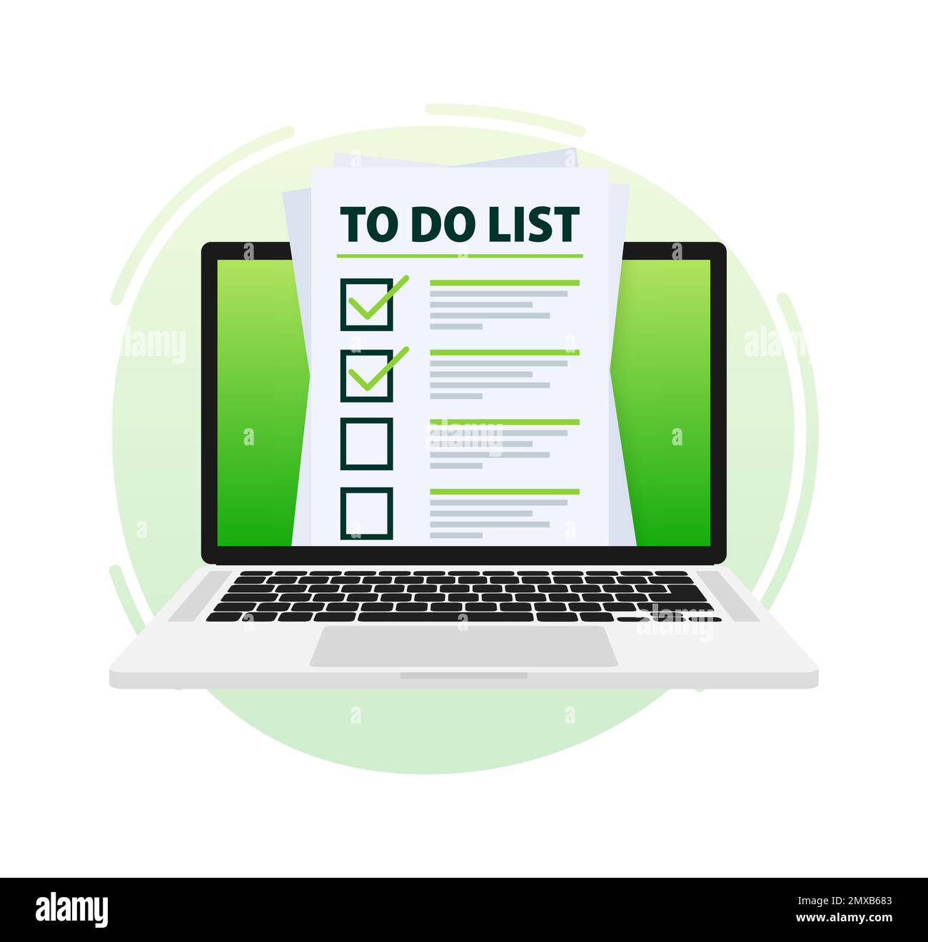 Green line clipboard document icon hi-res stock photography and images ...