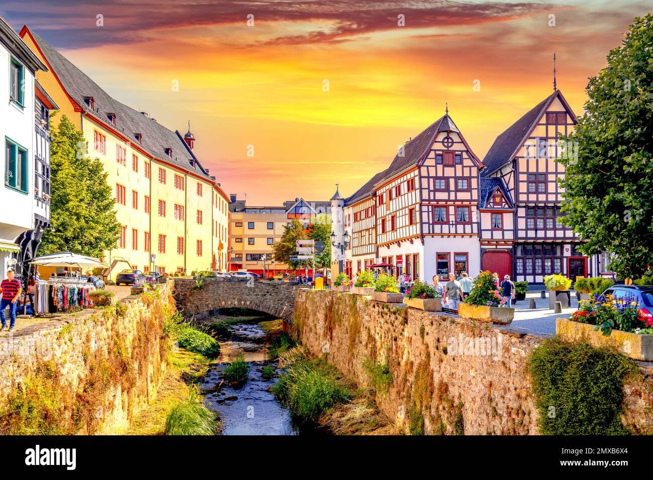 Old city of Bad Muenstereifel, germany Stock Photo - Alamy