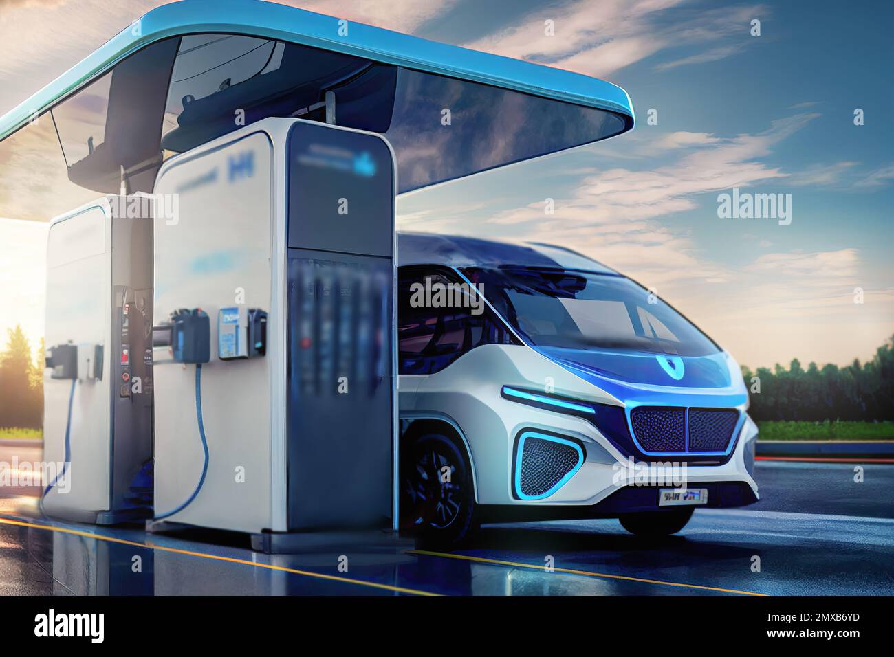 Hydrogen car refuel hi-res stock photography and images - Alamy