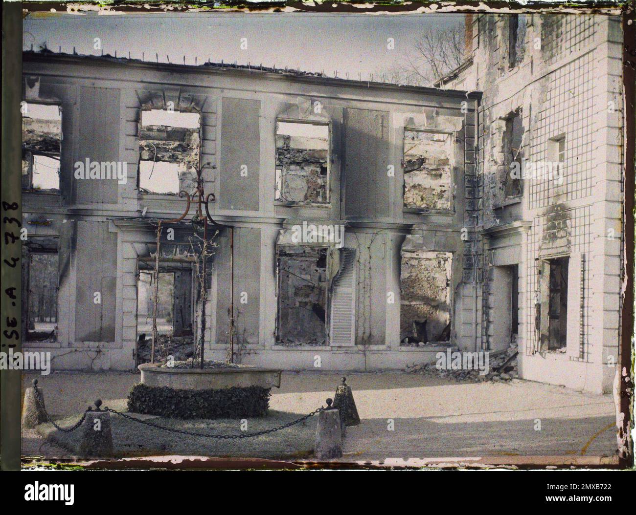Senlis, Oise, Picardy, France ruins of the castle of Captain Fenwick ...