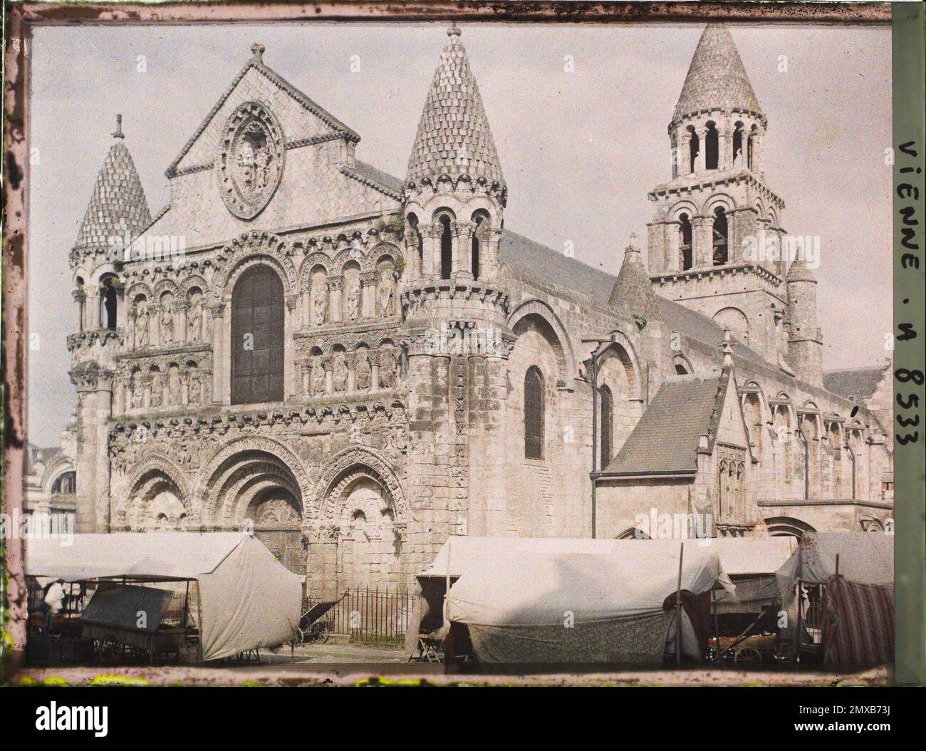 Poitiers, France The Notre-Dame-la-Grande church , 1916 - French ...