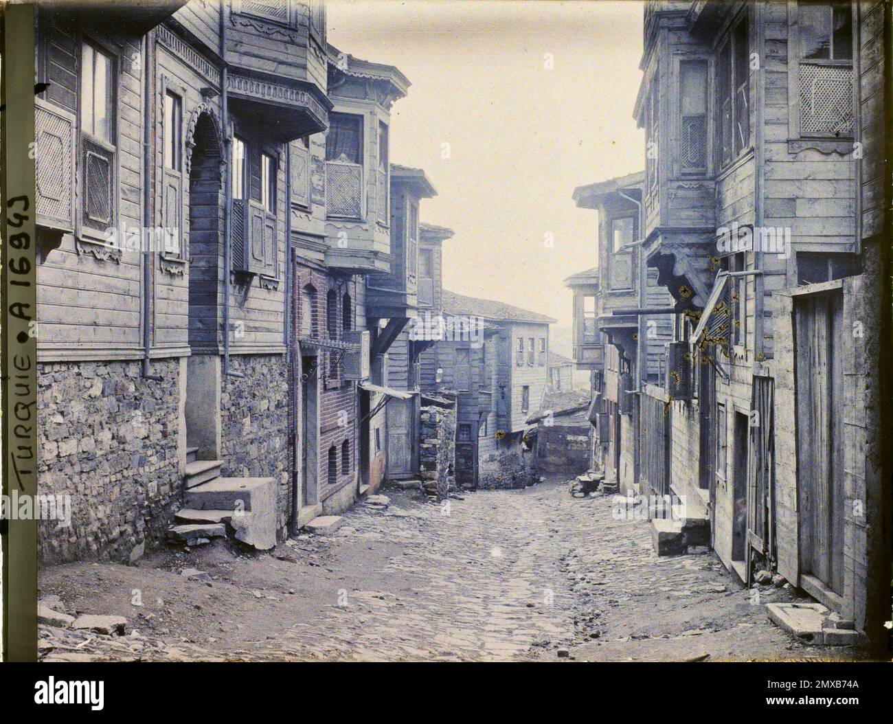 Constantinople (current Istanbul), Turkey Street Pavée Bordered by ...