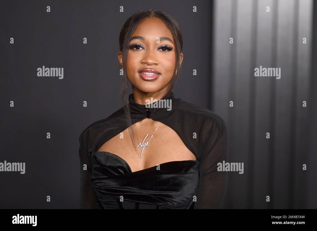 Nija Charles arrives at the Black Music Collective on Thursday, Feb. 2 ...