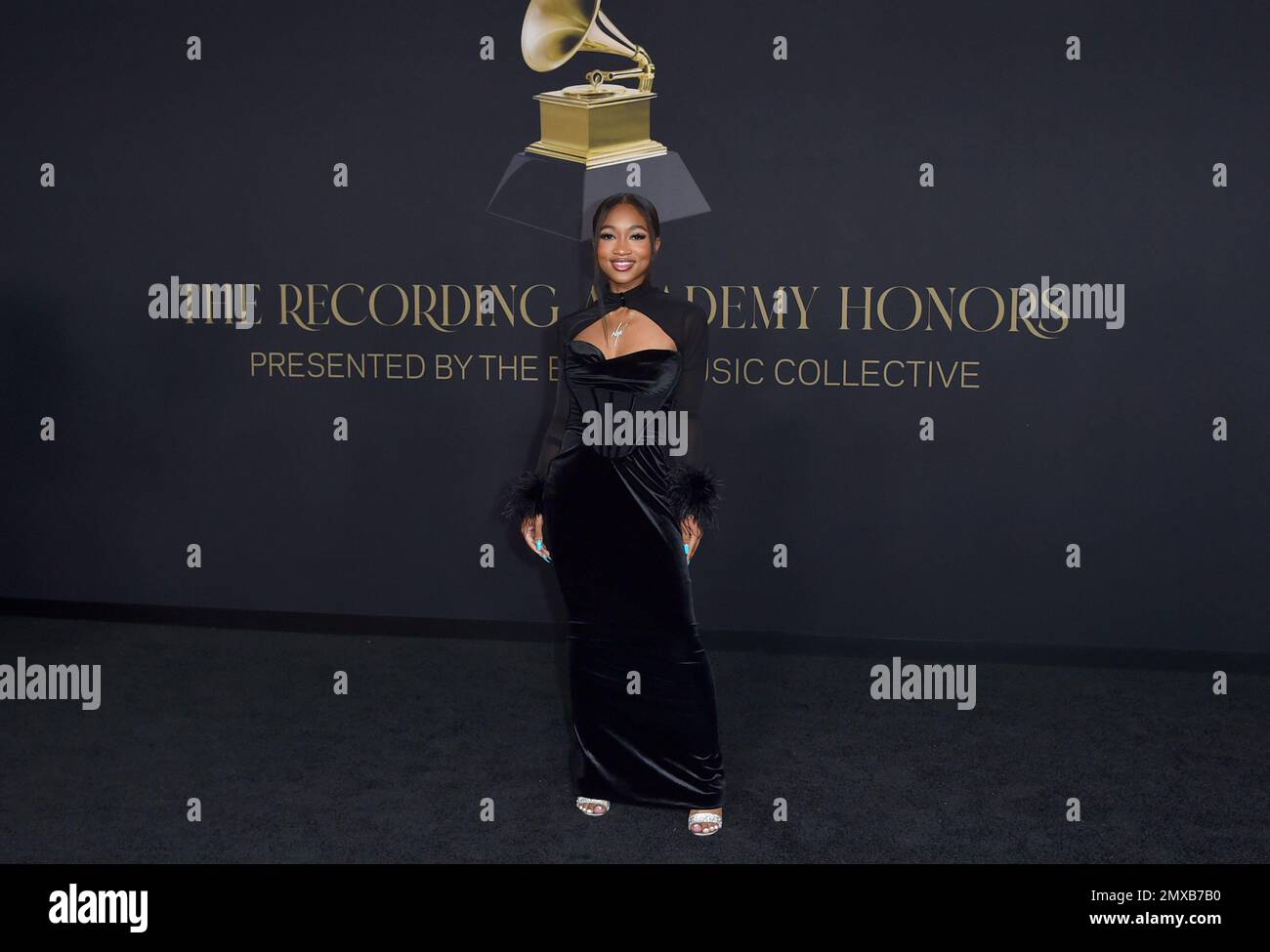 Nija Charles arrives at the Black Music Collective on Thursday, Feb. 2 ...