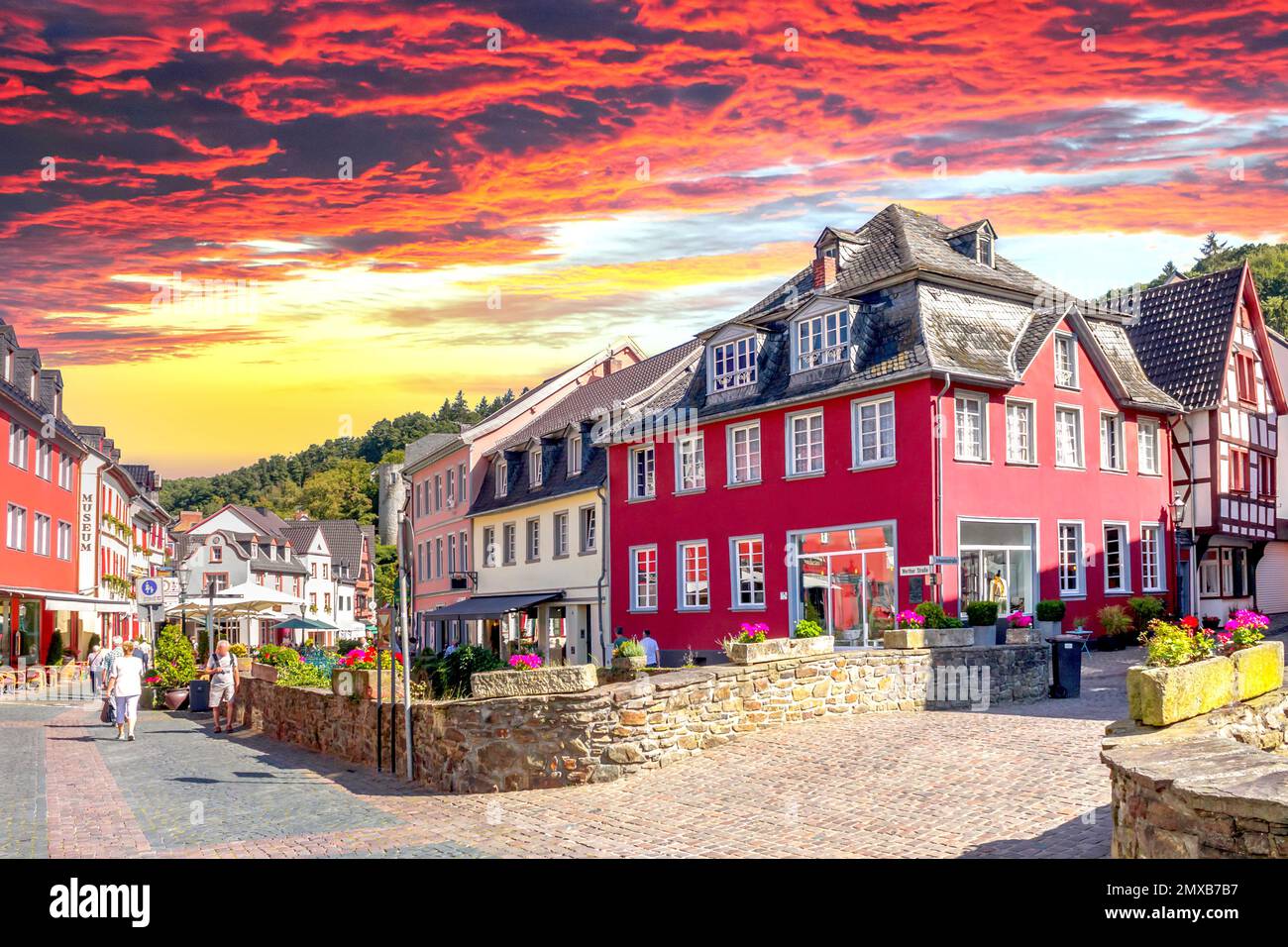 Old city of Bad Muenstereifel, germany Stock Photo - Alamy