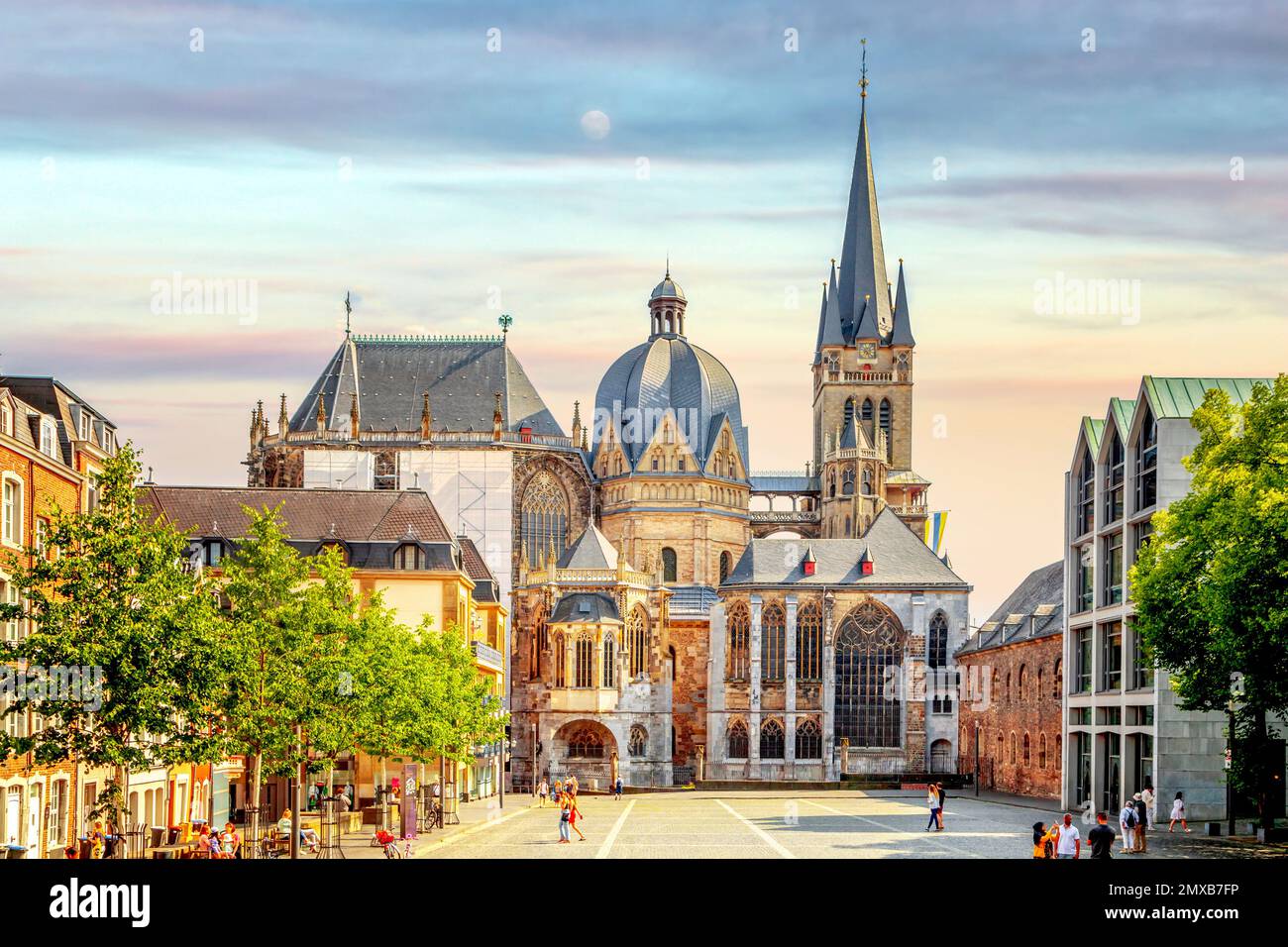 Old city of Aachen, Germany Stock Photo - Alamy