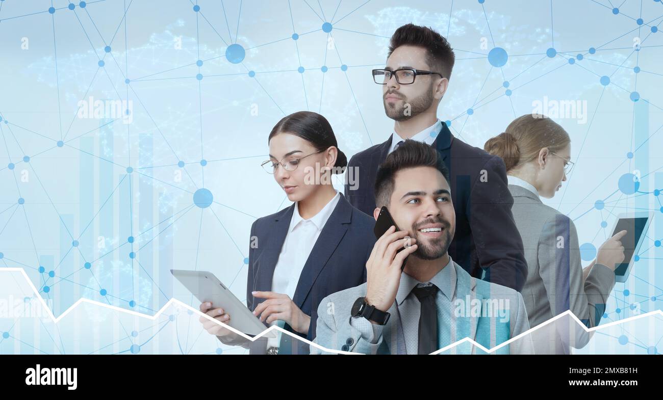 World map data charts digital hi-res stock photography and images - Alamy