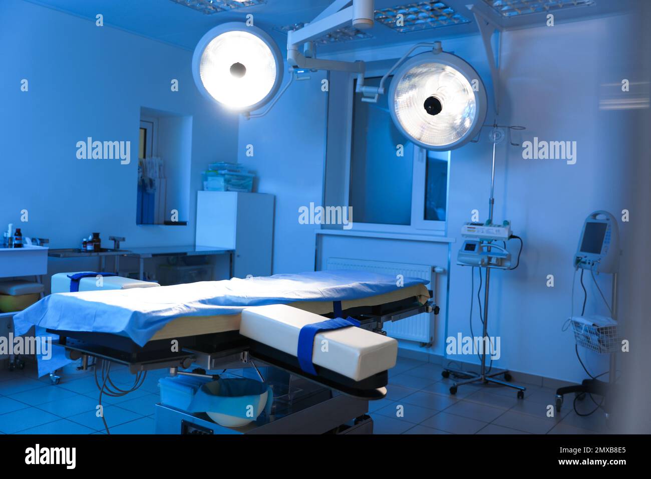 Surgery room interior with modern equipment in clinic Stock Photo - Alamy
